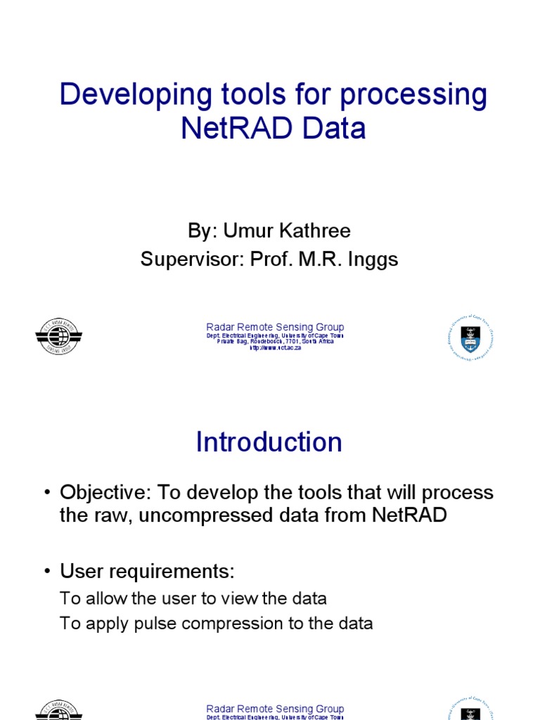 NetRad Data Processing | PDF | Radar | Digital Technology