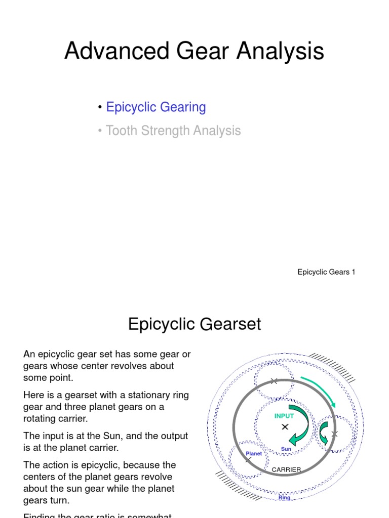 Adv Gear Analysis 6 | PDF | Gear | Mechanics