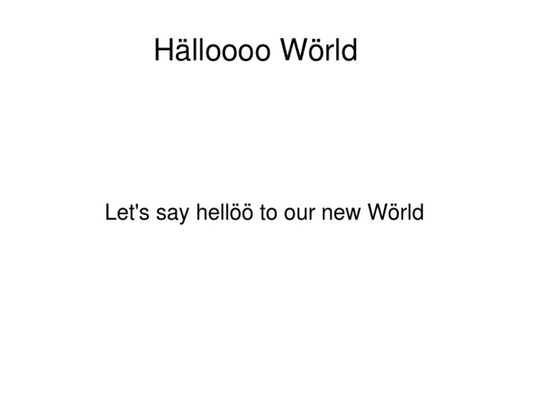 Hello World: A Warm Welcome | PDF