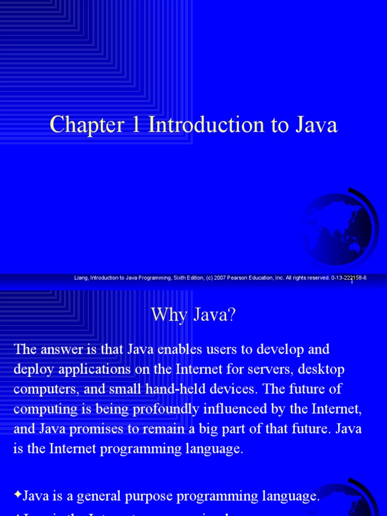 Chapter 1 Introduction To Java | PDF | Java (Programming Language) | Computer Program