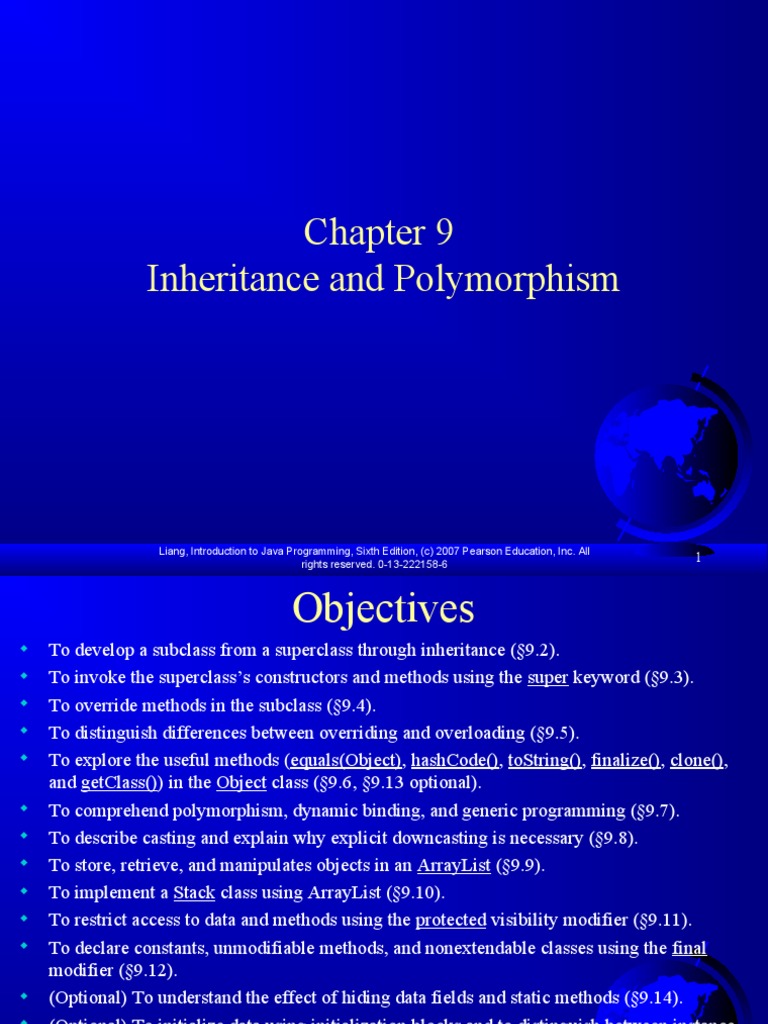 Inheritance And Polymorphism Pdf Method Computer Programming