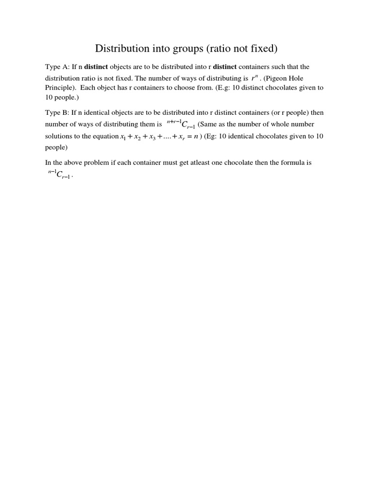 Distribution Problems | PDF