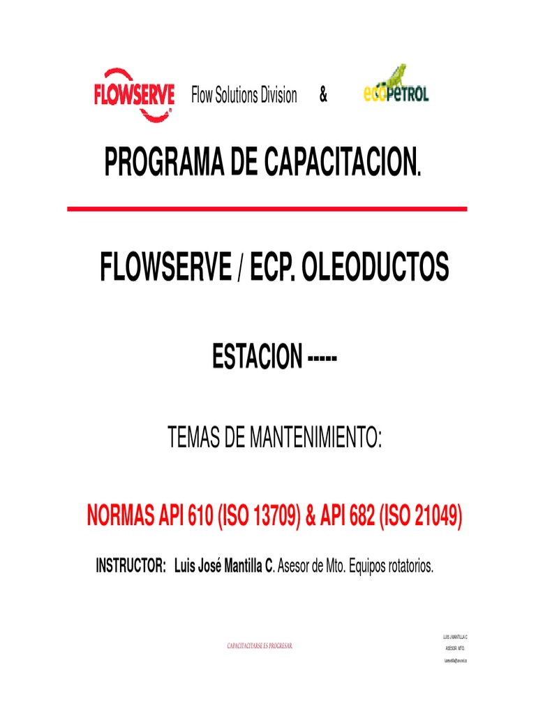 5 Capacitación Básica Normas API 610 | Descargar gratis PDF | Industria ...