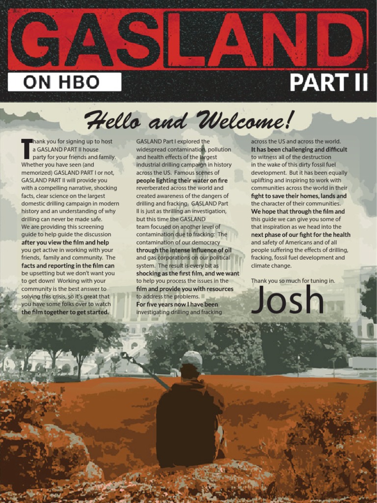 Gasland Part II Screening Guide | PDF | Hydraulic Fracturing | Shale Gas