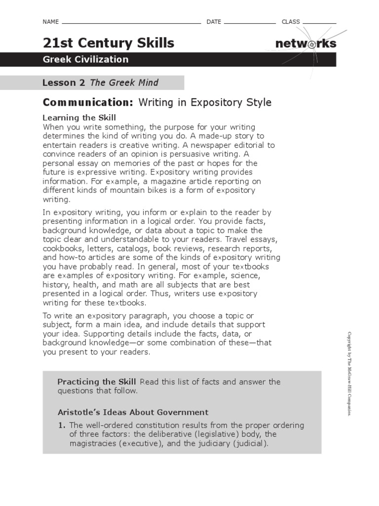 21st Century Skills - The Greek Mind | PDF | Federal Government Of The ...