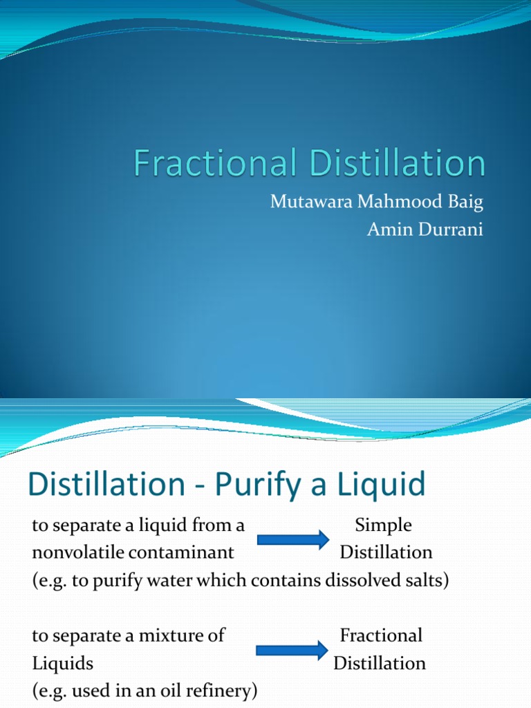 Fractional Distillation | PDF | Cracking (Chemistry) | Distillation