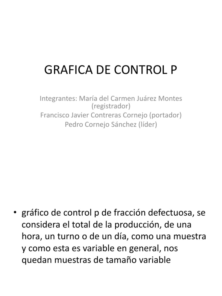 Grafica de Control P Exposicion Max | PDF | Fracción (Matemáticas ...