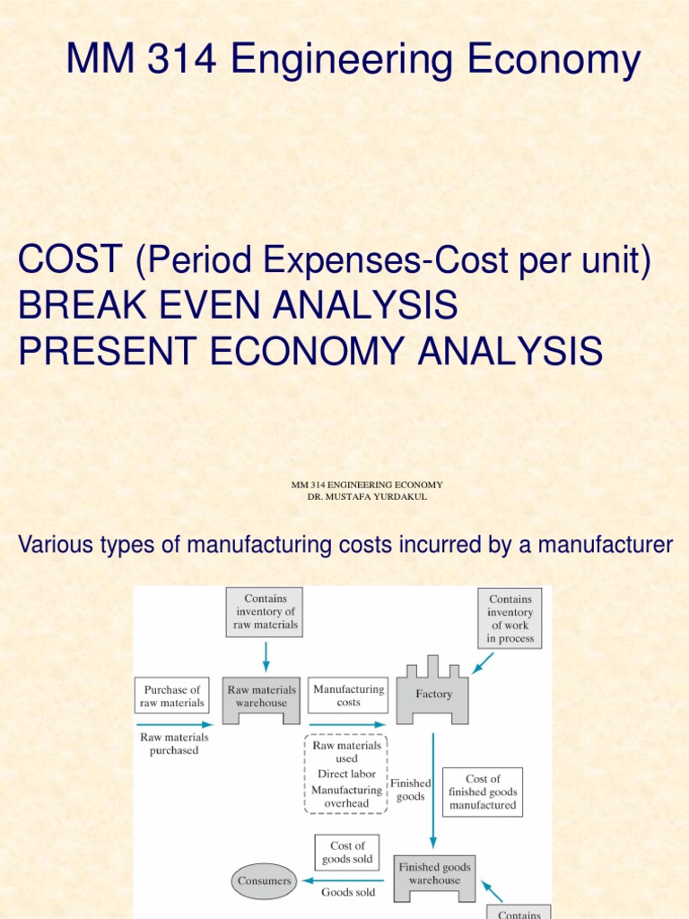 Breakeven Analysis in Engineering Economy | PDF | Technology & Engineering