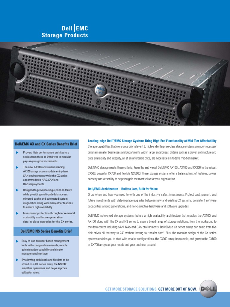 Dell Emc Storage Products | PDF | Computer Data Storage | Dell