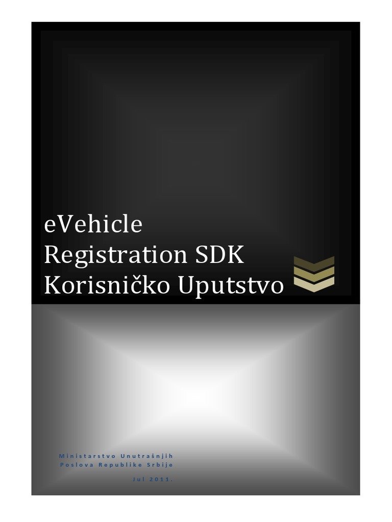 Evehicle Registration SDK Korisnicko Uputstvo | PDF | Information Technology Management ...