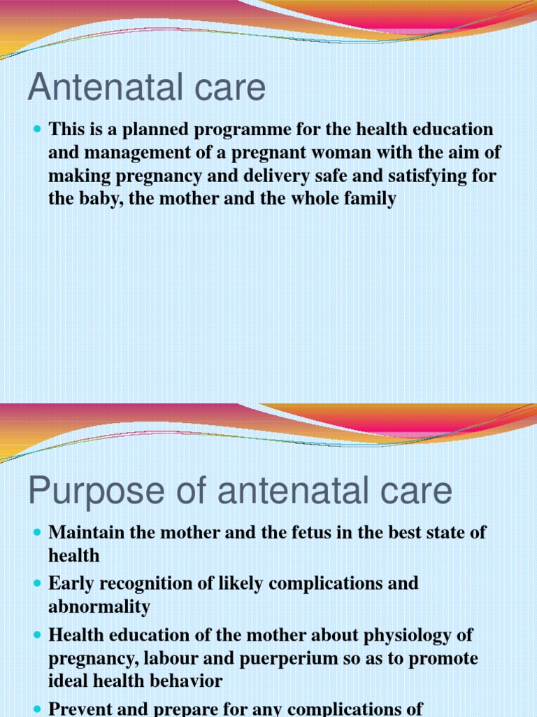 Antenatal Care | PDF | Prenatal Development | Pregnancy