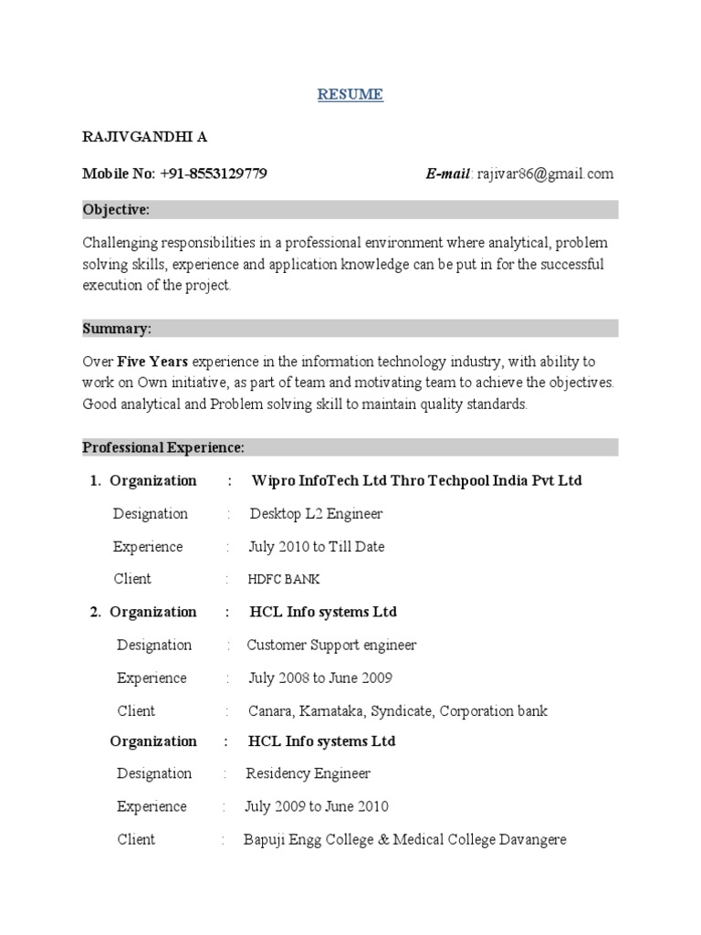 Rajiv Resume | PDF | Software | System Software