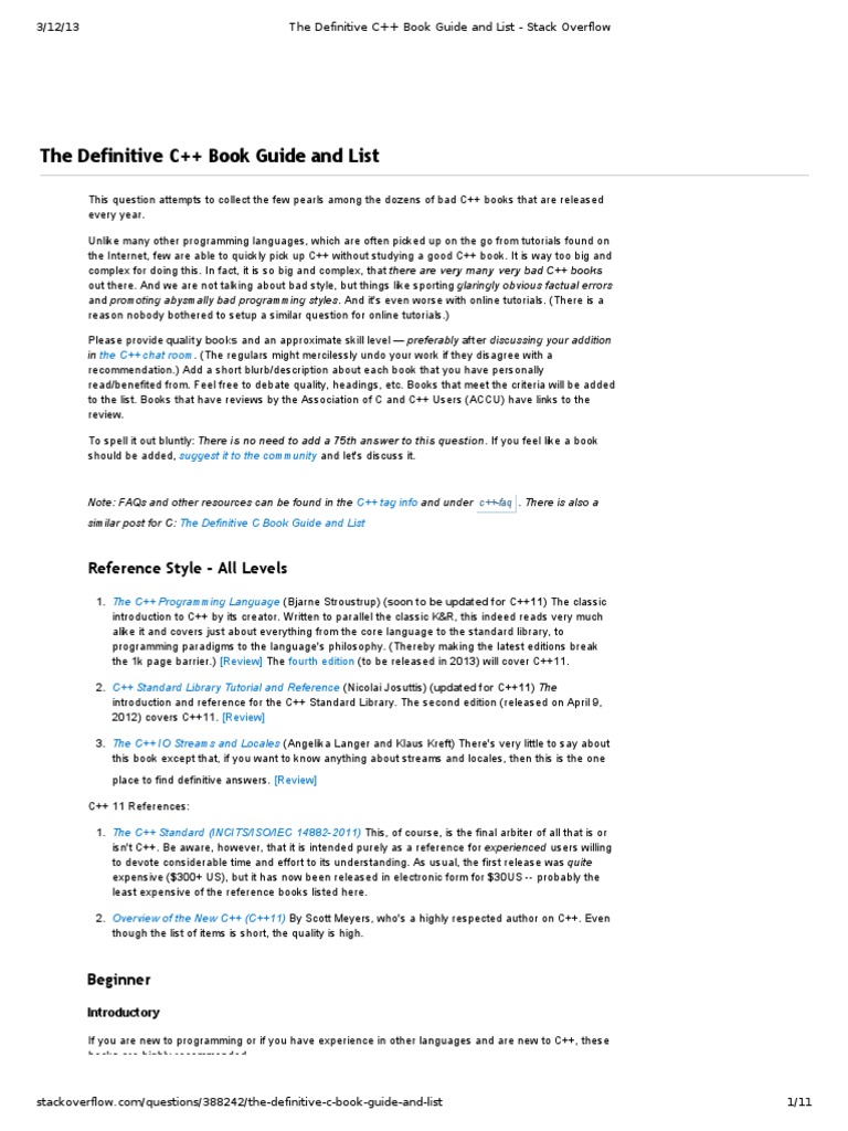C++ Books List | PDF | C++ | Wiki