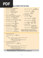 Corporate Finance Formula Sheet | Valuation (Finance) | Financial Markets