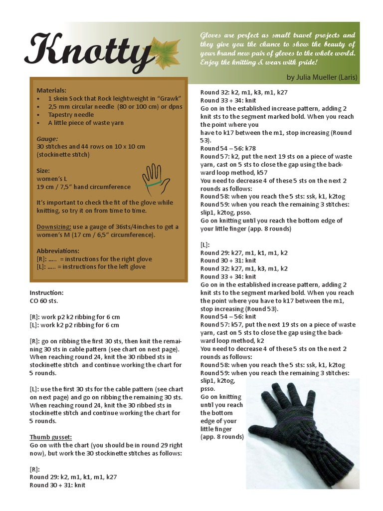 English Knotty | PDF | Knitting | Crafts