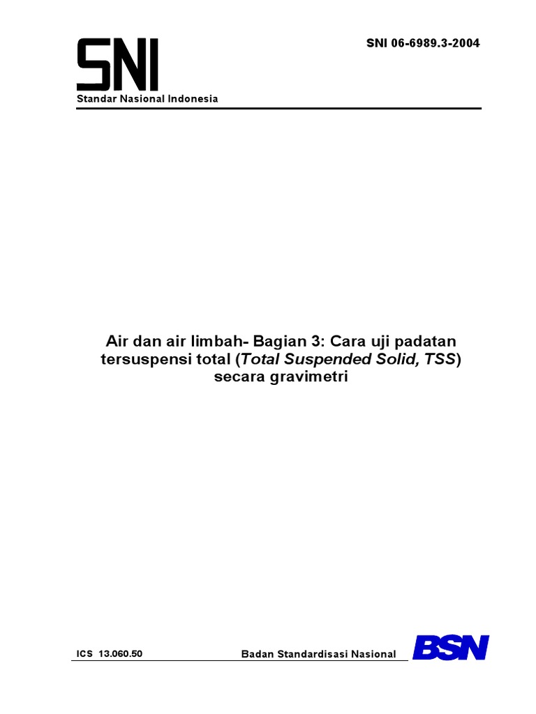 Sni TSS | PDF