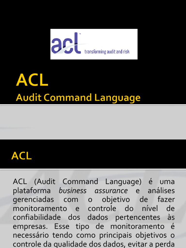 ACL Audit Command Language | PDF