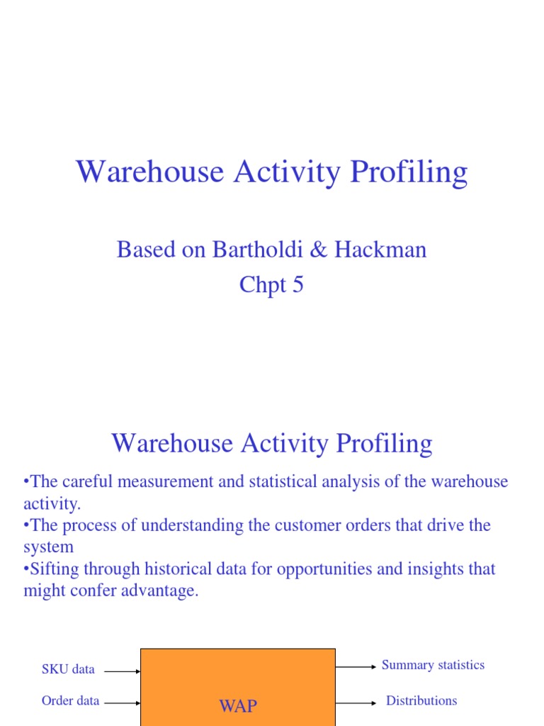 Warehouse Activity Profiling | PDF | Warehouse | Databases