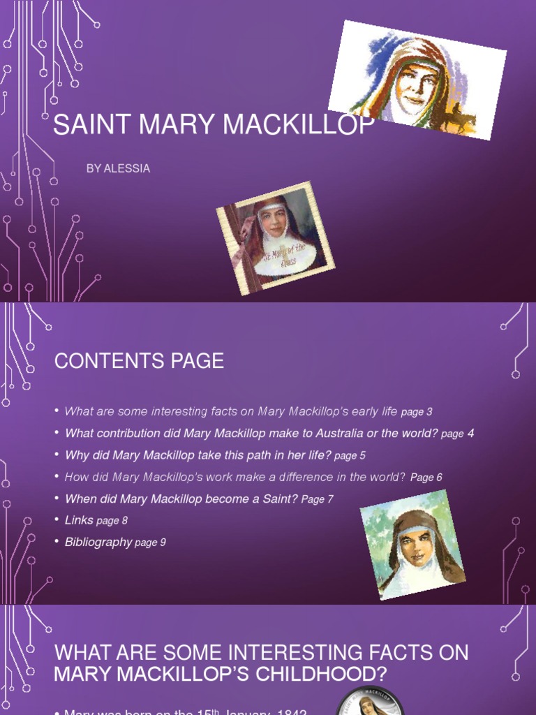 Saint Mary Mackillop Powerpoint | PDF