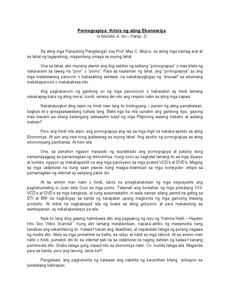 Talumpati - Filipino