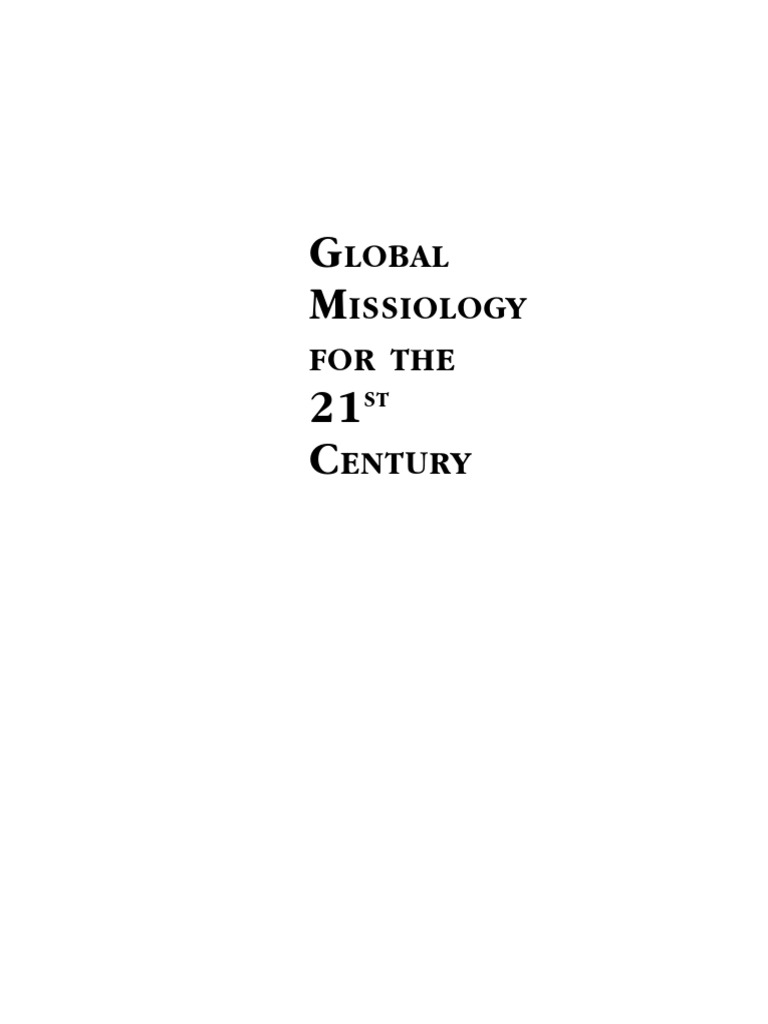 Global Missiology For The 21 Century | PDF | John The Baptist ...