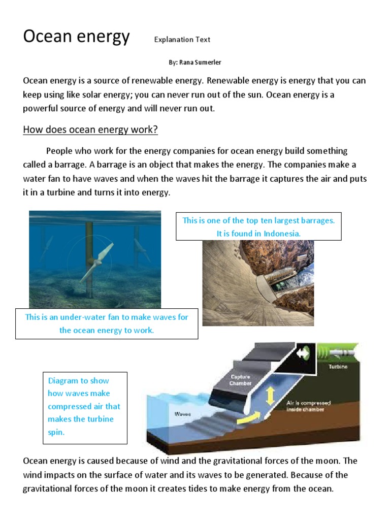 Ocean Energy Explanation Text Done and Done | PDF | Renewable Energy ...
