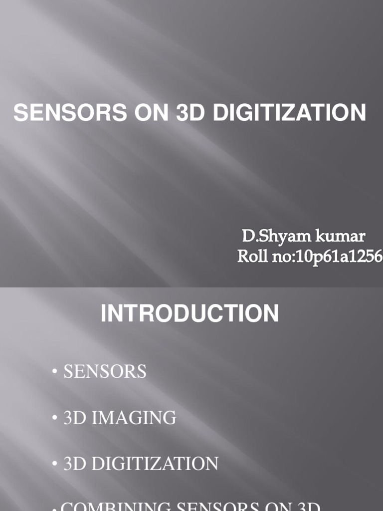 Sensors On 3d Digitization | PDF | Stereoscopy | Optics