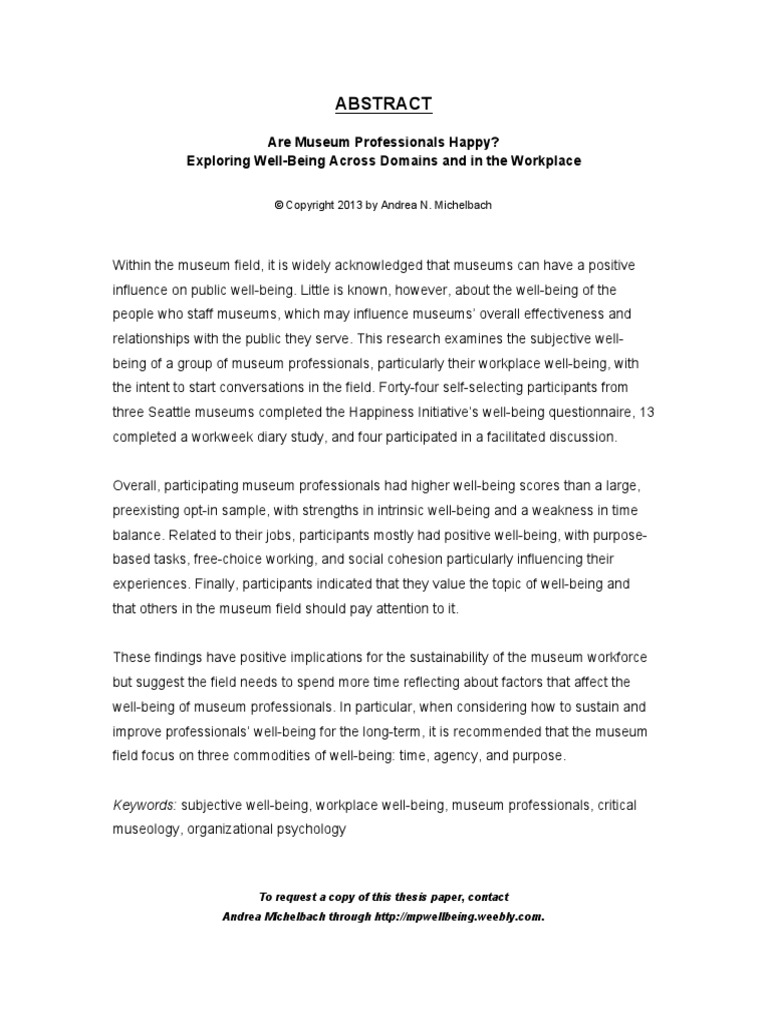 Thesis Abstract | PDF | Self-Improvement | Science & Mathematics