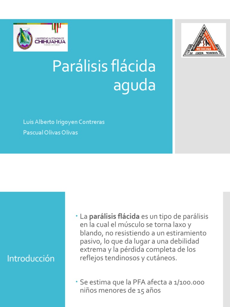 Paralisis Flácida Aguda | Descargar gratis PDF | Poliomielitis ...