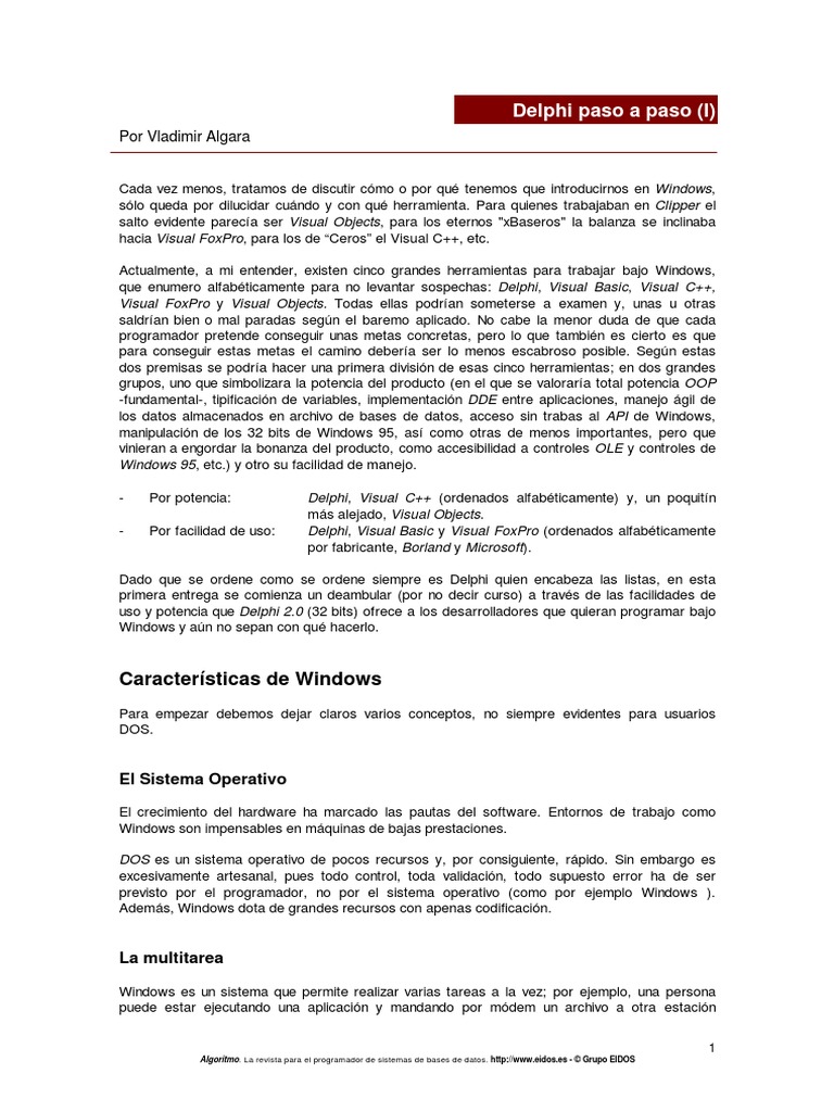 Manual de Delphi | PDF
