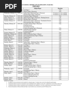 Plus One Public Examination 2026 Timetable | PDF | Science | Liberal ...
