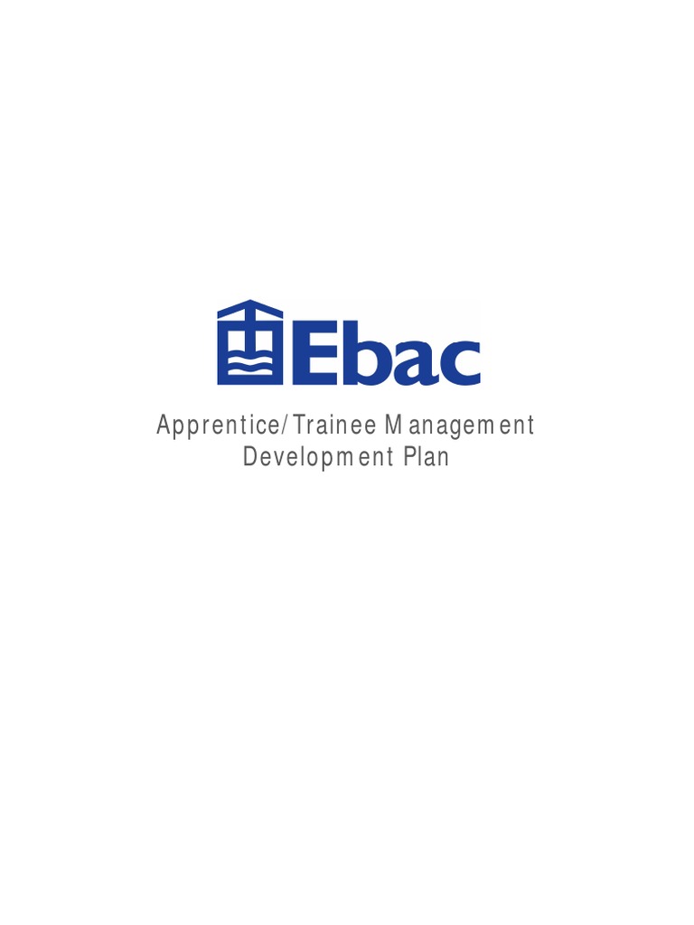 Apprentice Trainee Development Plan | PDF | Apprenticeship | Recruitment