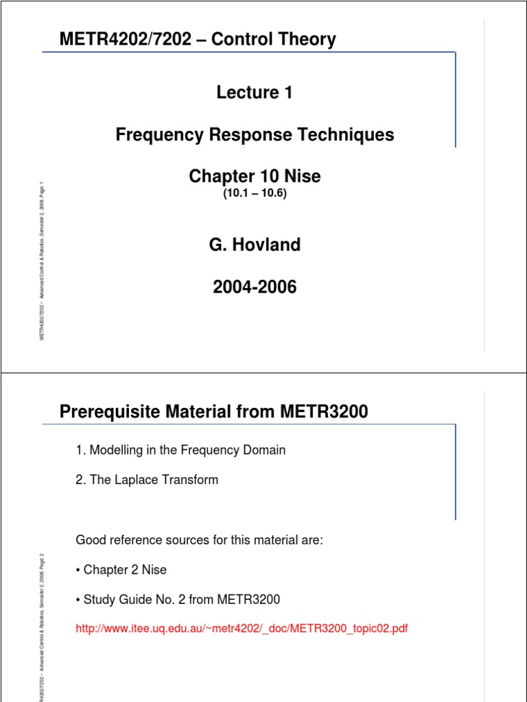 Adv Control & Robotic Lec1b | PDF | Control Theory | Systems Theory