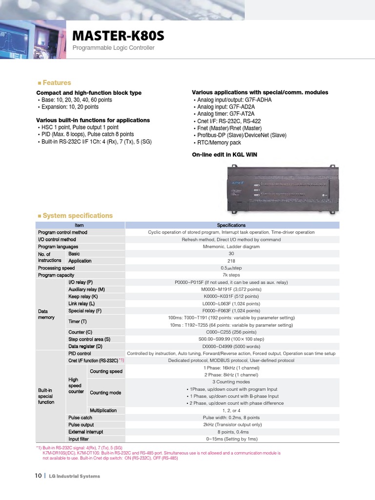 K80S&K120S General Information | PDF | Relay | Programmable Logic ...