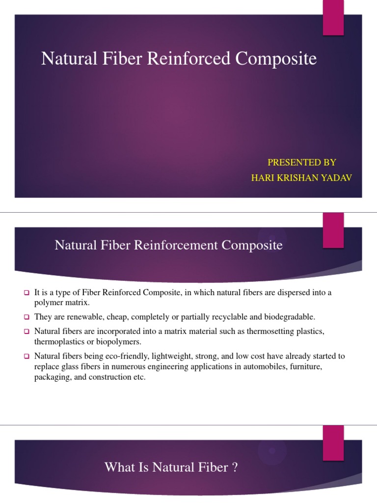 Natural Fiber Reinforcement Composite | Composite Material | Fibers