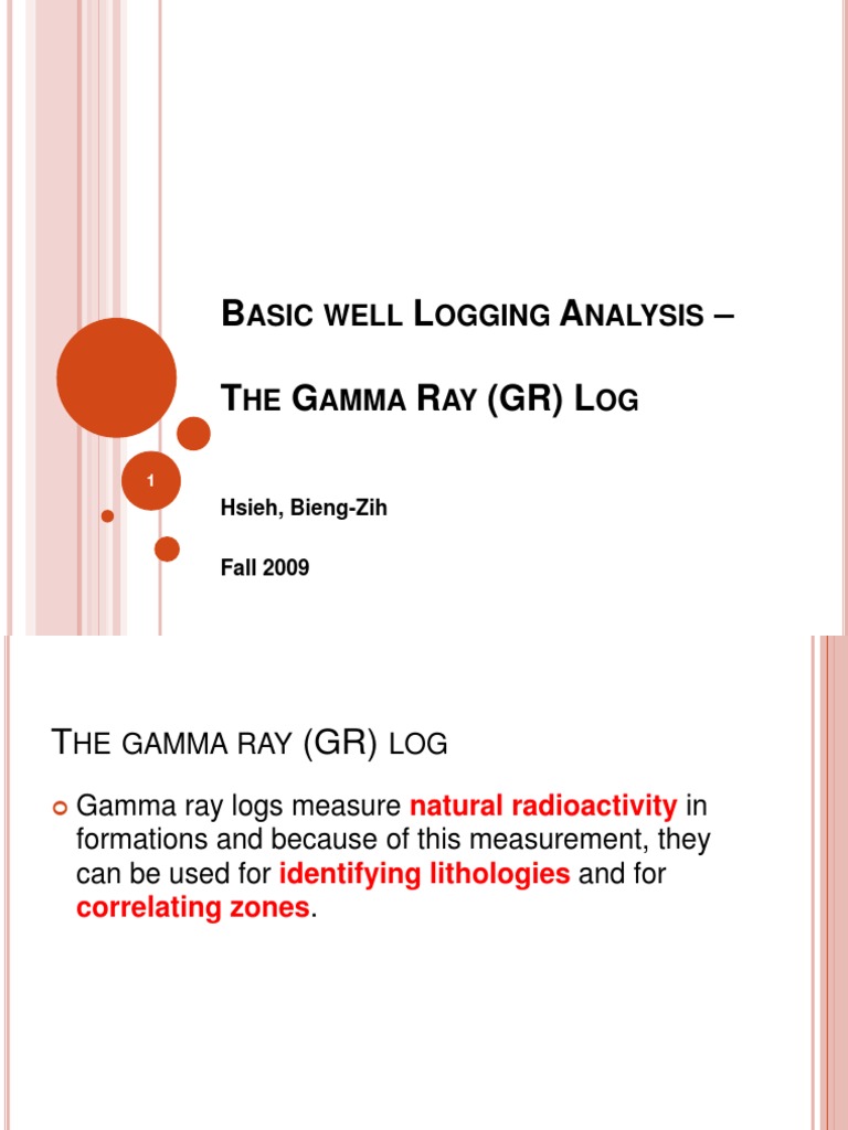 Basic Well Logging Analysis - 3 (GR Log) | PDF | Science & Mathematics