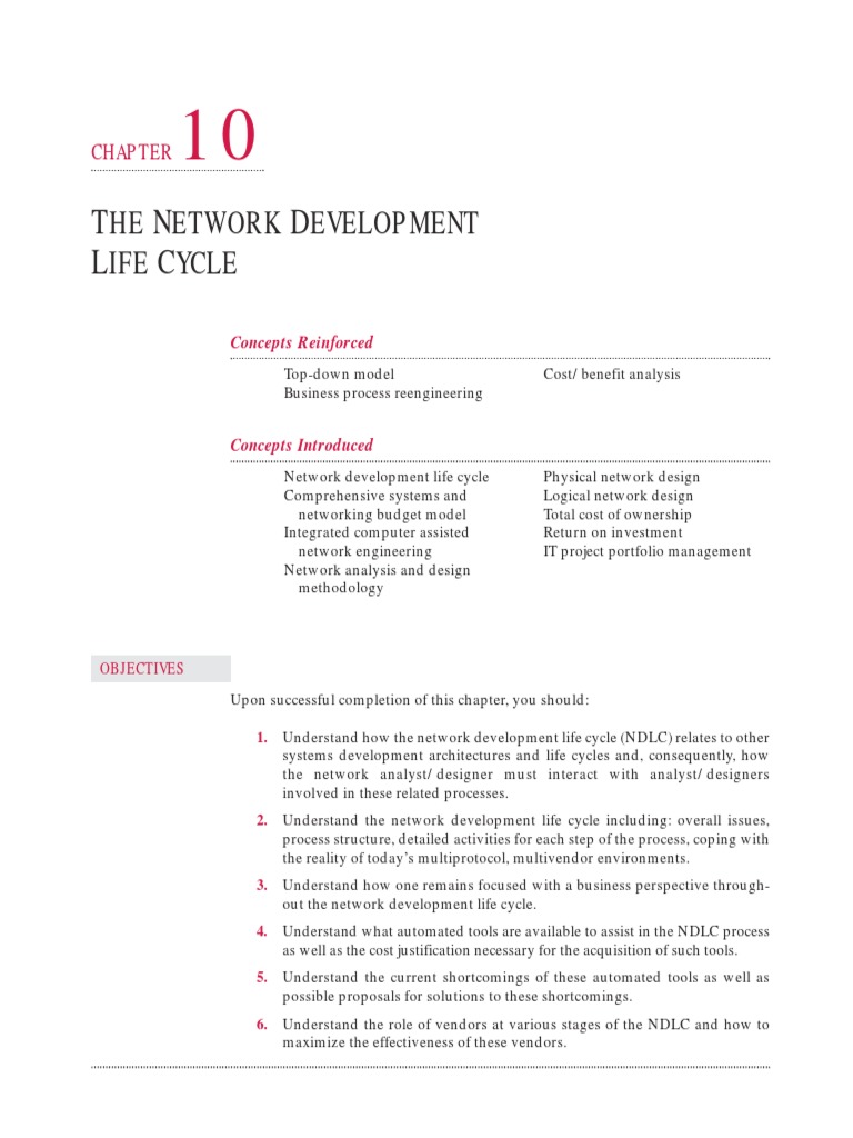 Network Development Life Cycle Overview | PDF | Business Process ...