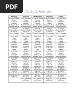 1st Grade Daily Schedule | PDF