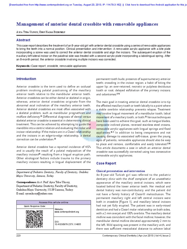 Paper Orto | PDF | Dentistry | Tooth