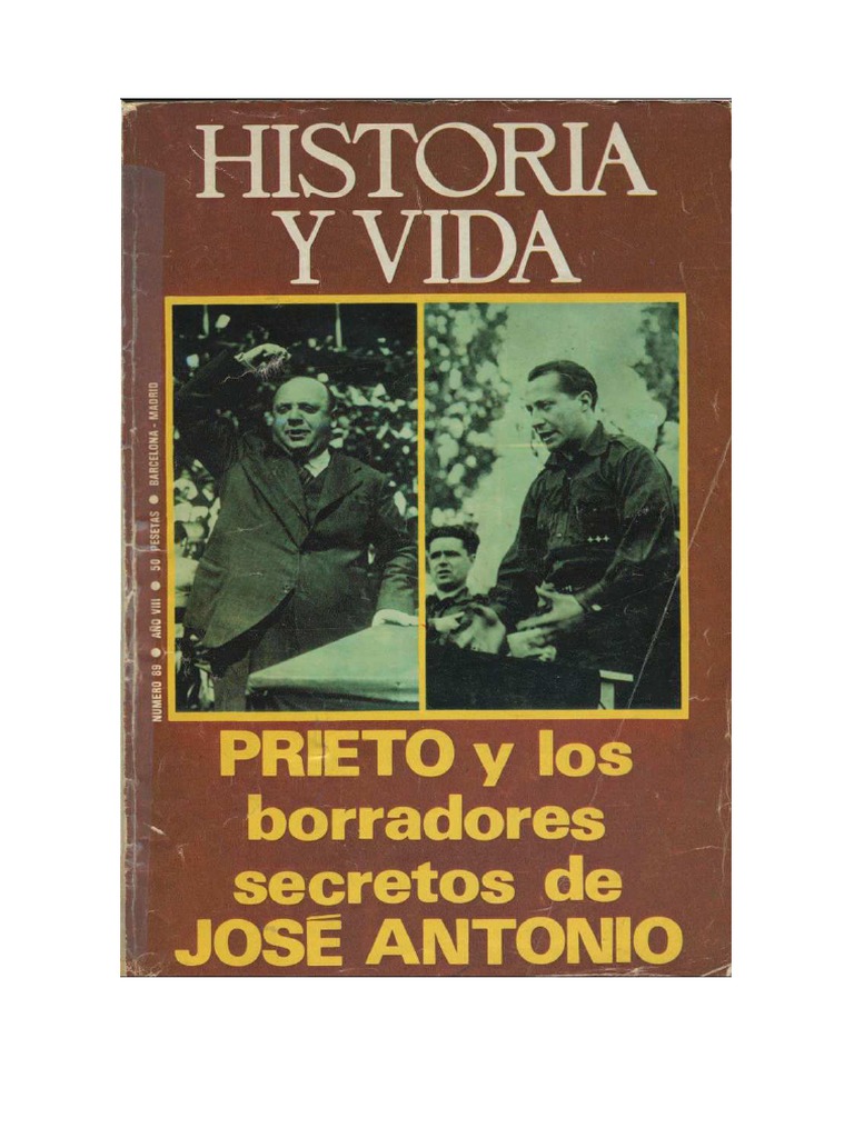 Ricardo de La Cierva Prieto y Los Borradores Secretos de Jose Antonio ...