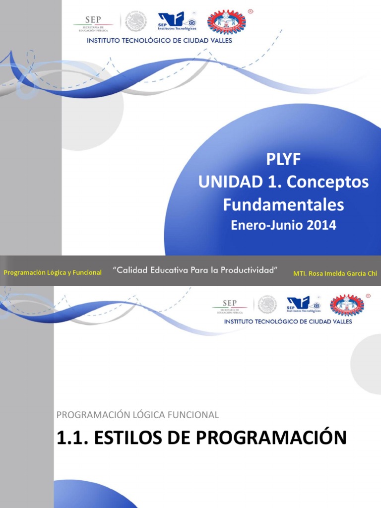 1 - 1 Estilos de Programación | PDF | Programacion Funcional | Lenguaje de programación