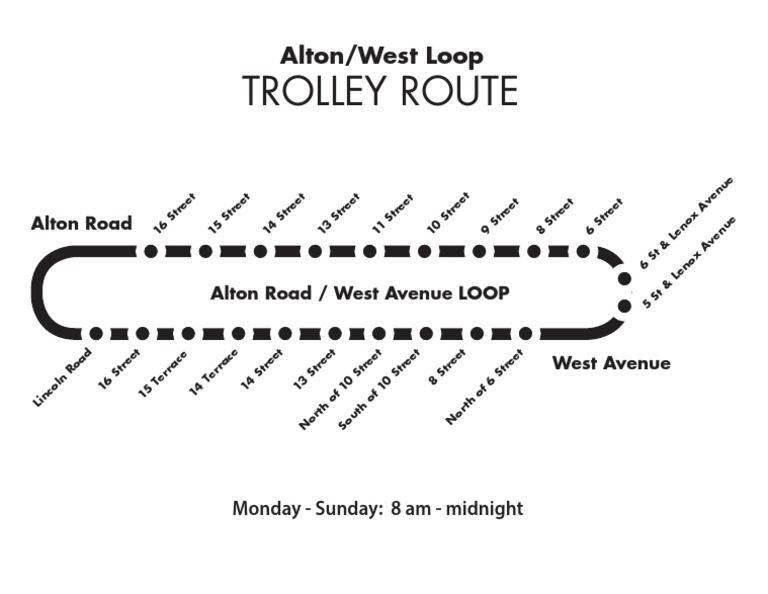Alton Road Trolley Route Details | PDF | Travel