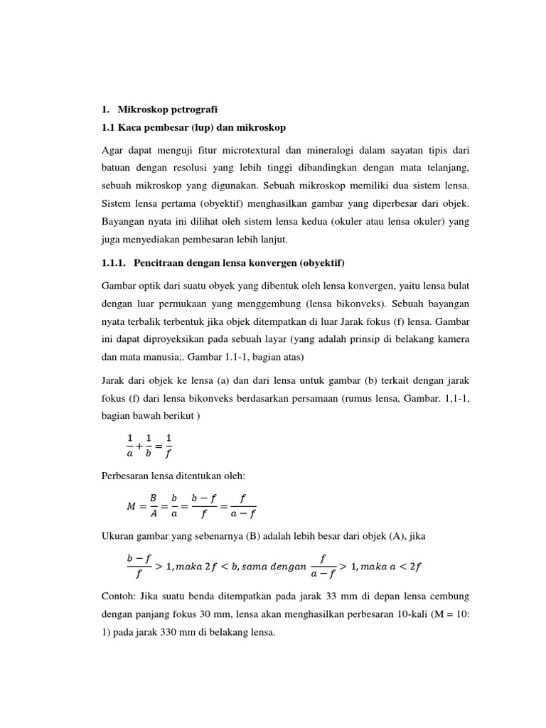 Mikroskop Petrografi | PDF | Sains & Matematika