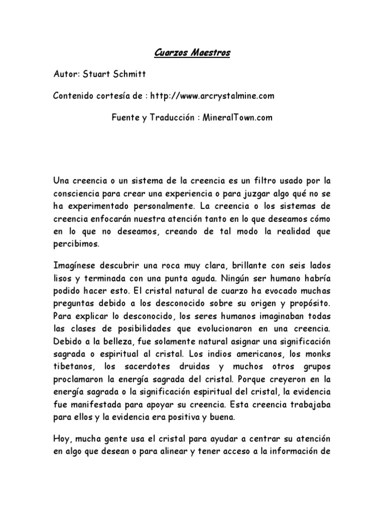 Cuarzos Maestros | PDF | Cristal | Isis