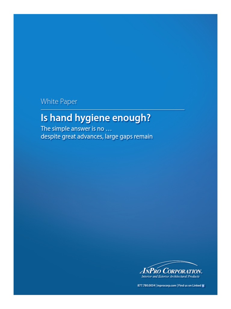 Is Hand Hygiene Enough?: White Paper | PDF | Hand Washing ...