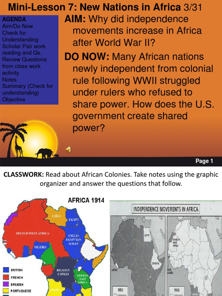 Independence Movements in Africa | PDF | Kenya | Social Movements