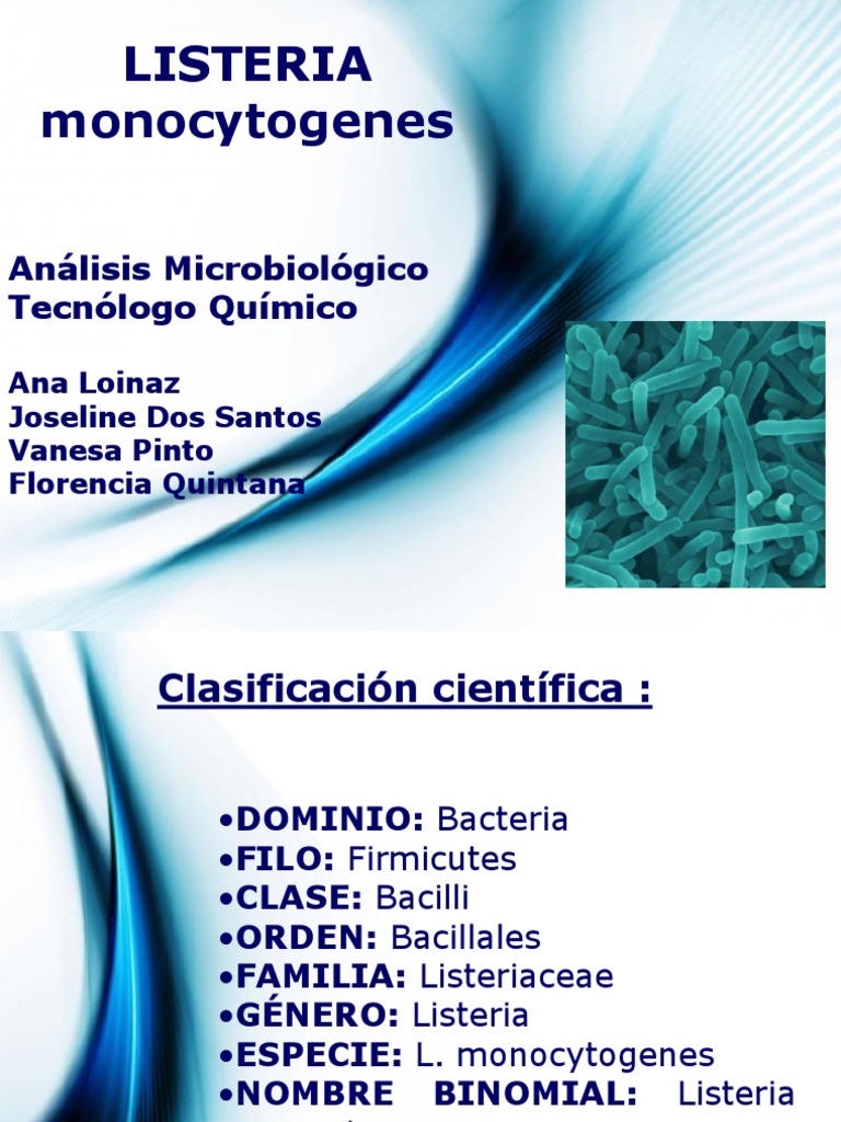 Presentación Listeria | PDF | Microbiología | Biología