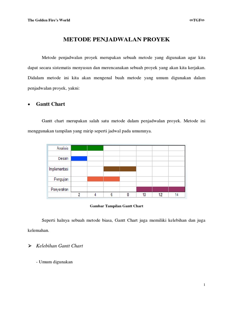 Metode Penjadwalan Proyek Metode Pert | PDF