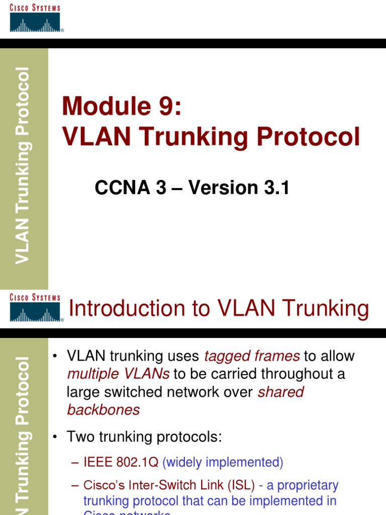 Understanding VLAN Trunking Protocol | PDF | Network Switch | Computer ...