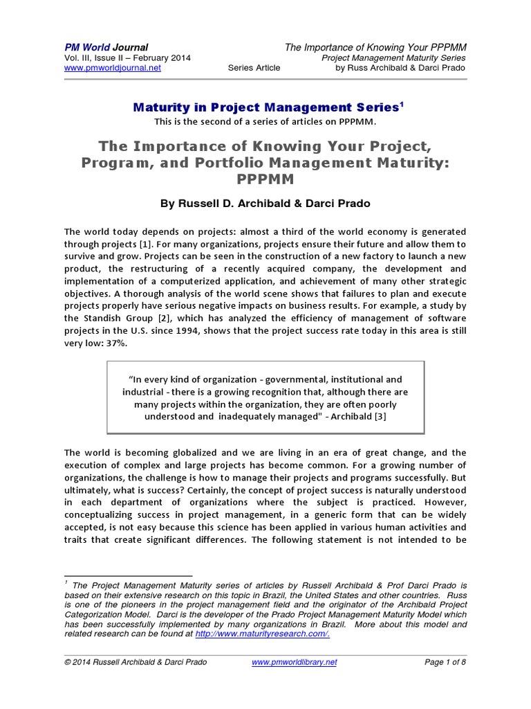 The Importance of Knowing Your Project, Program, and Portfolio ...